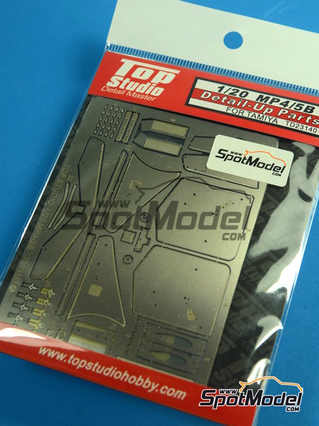 Top Studio TD23140: Detail up set 1/20 scale - McLaren Honda MP4/5B - for Tamiya references ...